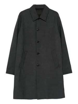 Prada Wool Single Breasted Coat - Multicolor