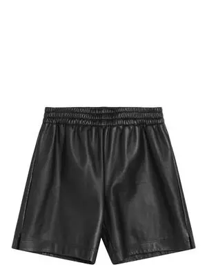 Gucci Leather Bermuda Shorts - Black