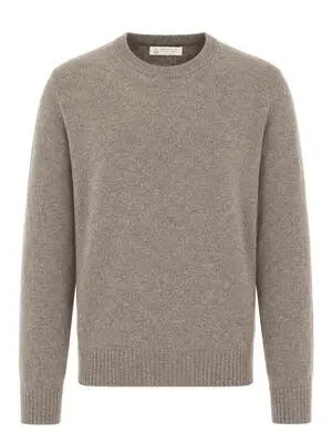 Brunello Cucinelli Wool, Alpaca And Cashmere Sweater - Gray