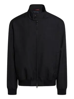 Gucci Wool-blend Twill Zip-up Jacket - Blue