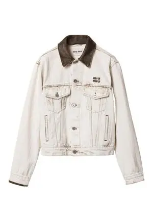 Miu Miu Denim Cotton Jacket - Multicolor