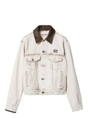 Miu Miu MIU MIU Denim Cotton Jacket Multicolor