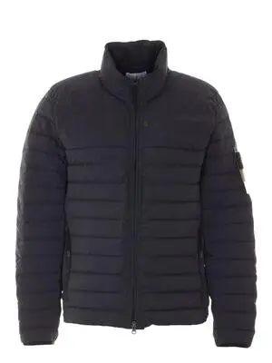 Stone Island Seamless Tunnel Logo Down Jacket - Blue