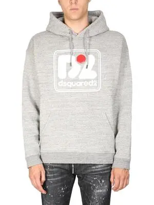 Dsquared2 Camo Patch Herca Anorak Sweatshirt - Gray