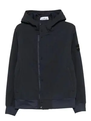 Stone Island Stone Island Blue Jackets - Hooded Jackets Men Blue