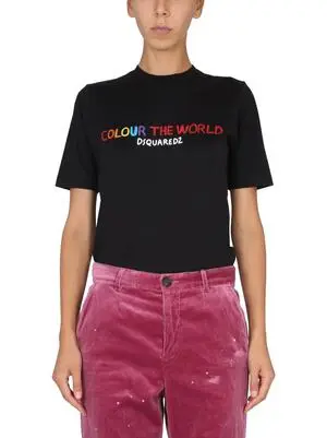 Dsquared2 T-shirt With Logo - Black