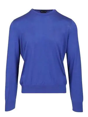 TOM FORD Tom Ford Silk Pullover Blue