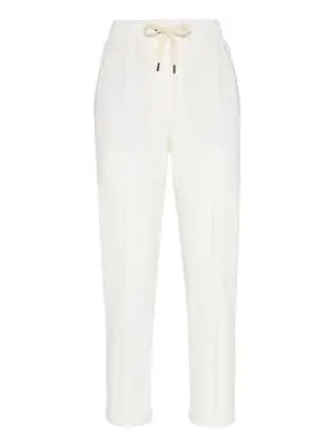 Brunello Cucinelli BRUNELLO CUCINELLI Cotton Drawstring Trousers Multicolor