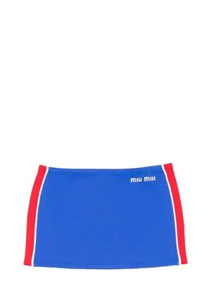 Miu Miu MIU MIU Straight Skirt Blue