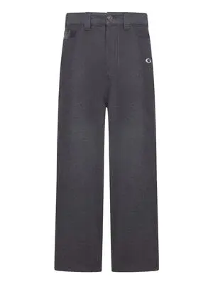 Balenciaga Trompe L'œil Cotton Denim Pants - Gray