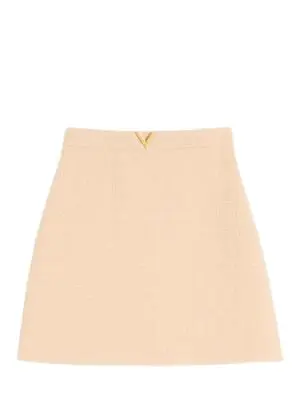 Valentino Garavani Vlogo Signature Wool Skirt - Multicolor
