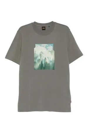 BOSS Grey T-shirts & Vests T-shirts - Gray