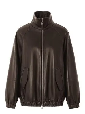 Brunello Cucinelli Leather Jacket - Black
