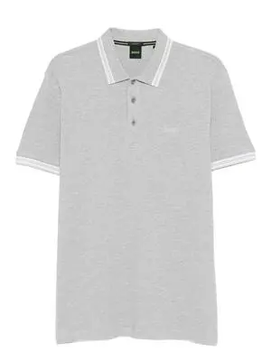 BOSS Grey Polo Shirts - Gray