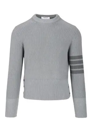 Thom Browne THOM BROWNE Cotton Sweater Gray