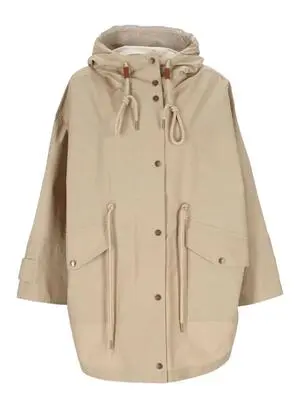 Moncler Brunnera Long Parka Coat - Multicolor