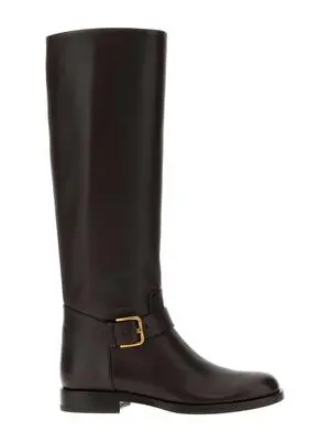 Dolce & Gabbana Leather Boots - Brown