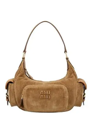 Miu Miu MIU MIU Pocket Velvet Shoulder Bag Multicolor