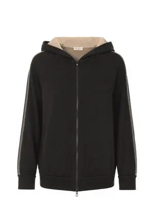 Brunello Cucinelli Zip Up Hoodie - Black