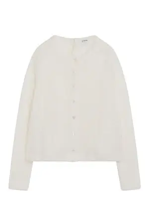 Loewe Mohair-blend Cardigan - Silver