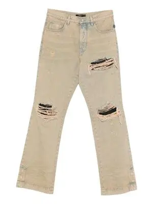 Amiri Denim Bootcut Jeans - Cream