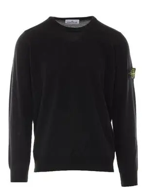 Stone Island STONE ISLAND Logo Sweater Black