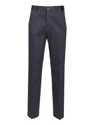 Fendi Gabardine Cigarette Trousers - Blue