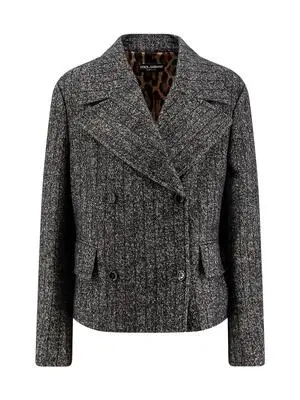 Dolce & Gabbana Wool Blend Striped Double-breasted Blazer - Multicolor