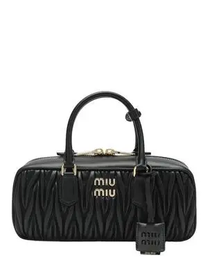 Miu Miu Matelassé Nappa Leather Bag - Black