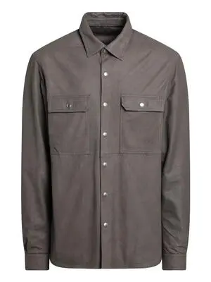 RICK OWENS Rick Owens Mud-Colored Cotton-Blend Shirt Men
