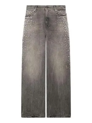 GOLDEN GOOSE Studded Boyfriend Denim Jeans - Multicolor
