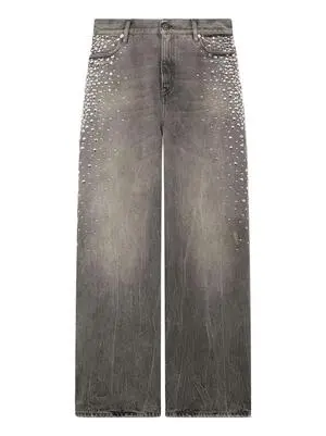 GOLDEN GOOSE Studded Boyfriend Denim Jeans - Multicolor
