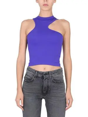 Off-White Embossed Logo Top - Purple