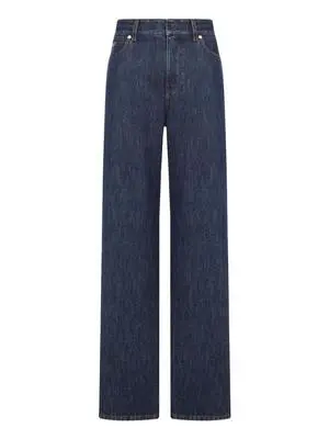 Fendi Denim Wide-leg Jeans - Blue