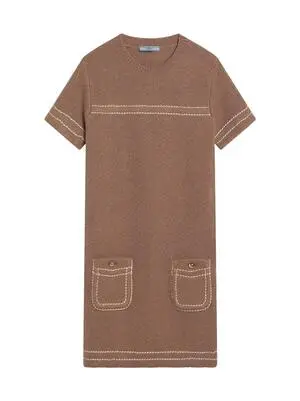 Prada Cashmere Short Dress - Brown