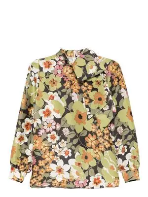 Celine Printed Silk Shirt - Multicolor