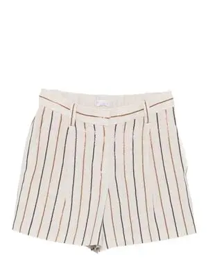 Brunello Cucinelli Striped Linen Shorts - Multicolor