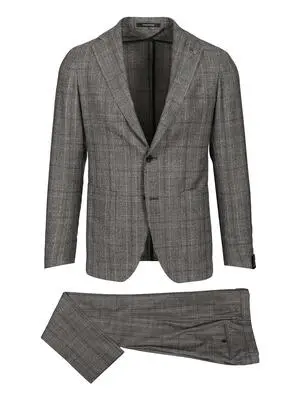 Tagliatore Montecarlo Prince Of Wales Suit I - Gray