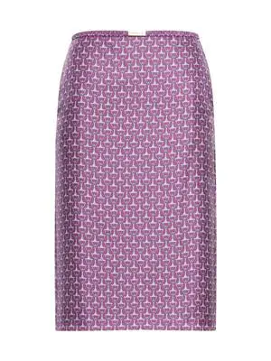 Gucci Silk Horse-print Midi Skirt - Multicolor