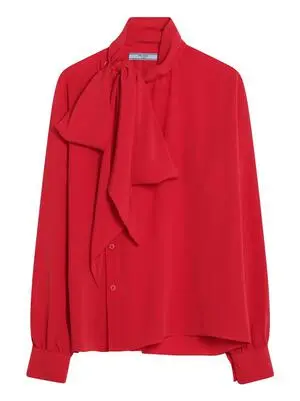 Prada Silk Blouse - Red