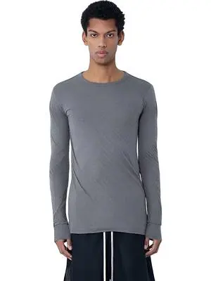 Rick Owens Crewneck Long Sleeve T-shirt - Gray