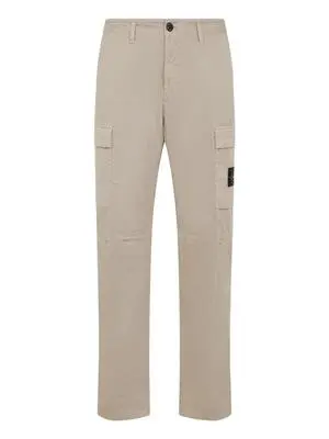 Stone Island Organic Cotton Trousers - Multicolor