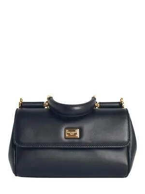 Dolce & Gabbana DOLCE & GABBANA My Sicily Leather Handbag Black
