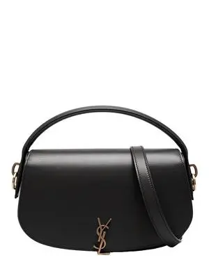 Saint Laurent Voltaire Bag In Box Leather - Black