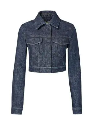 Fendi Cotton Denim Logo Jacket - Multicolor