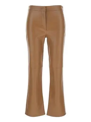 Max Mara Sublime Flared Eco-leather Trousers - Brown