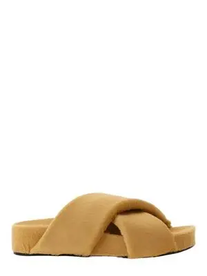 JIL SANDER Crisscross Sandals - Cream