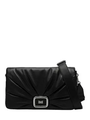 ROGER VIVIER Viv' Choc Leather Bag - Black