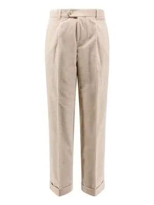 BOSS Peet Pleat Corduroy Trousers - Multicolor