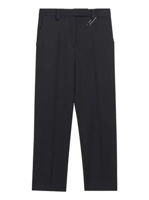 Prada Virgin Wool Trousers - Gray